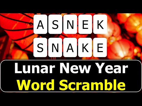 🧧🎉🐉Lunar New Year Word Scramble