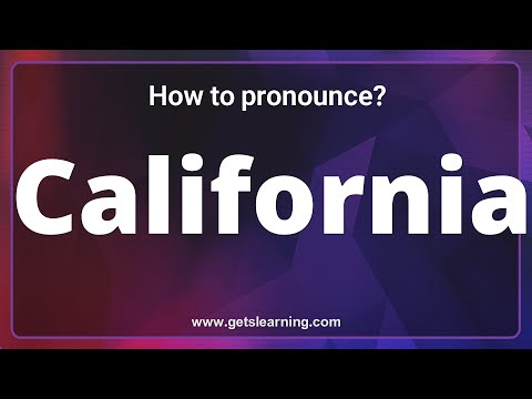 How to pronounce California in English Correctly | Common words