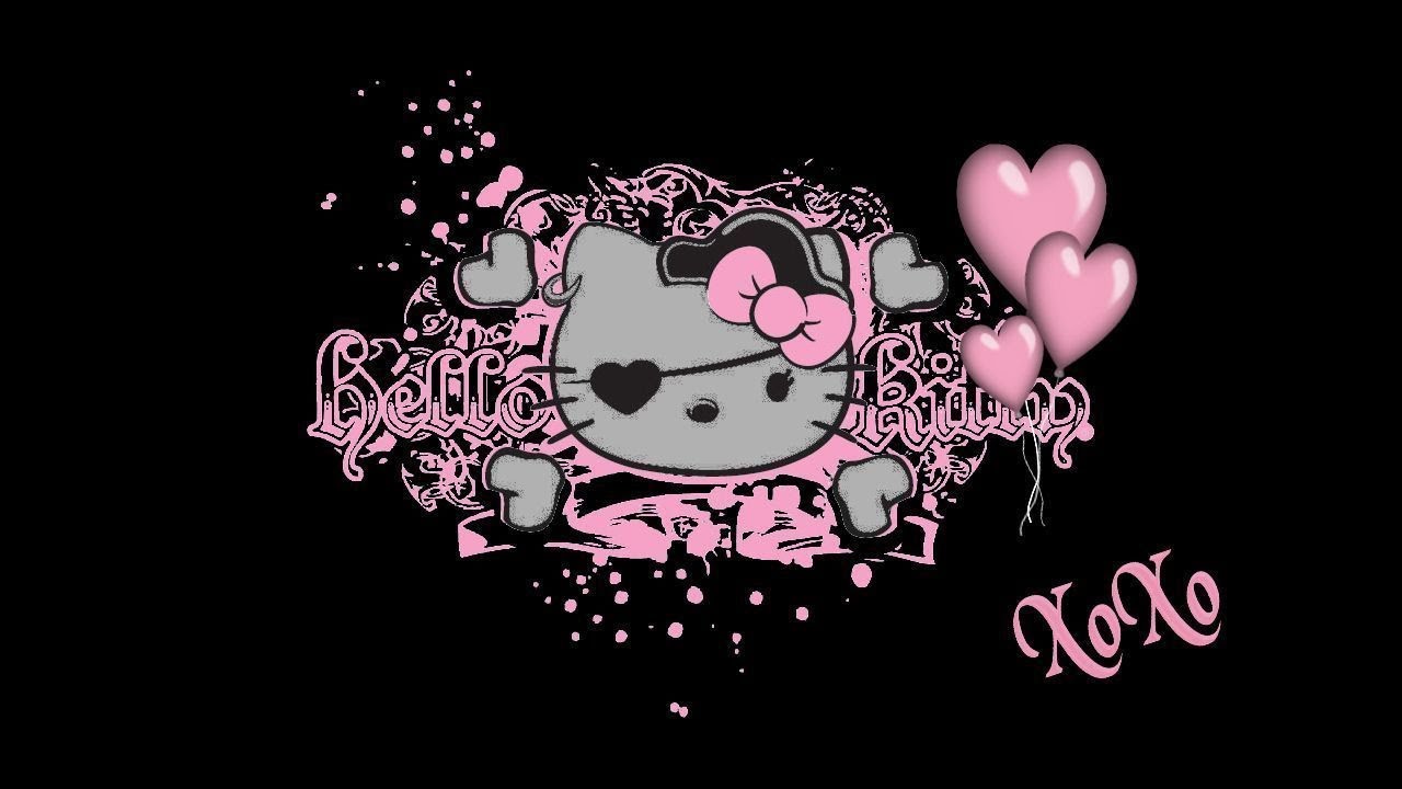 8 Hours of Emo Punk Goth Hello Kitty Background | Backdrop | Wallpaper |Screensaver | 4K HD