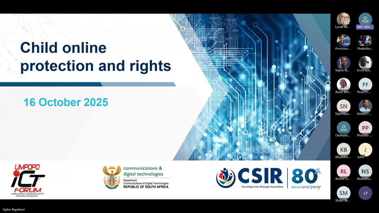 Cybersecurity Awareness Webinar 1: Child Online Protection and Rights Presentation