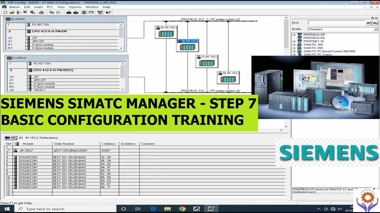 Siemens Simatic Manager Training for Beginners | Siemens PLC Course | S7-300 | Step7 #siemens #plc