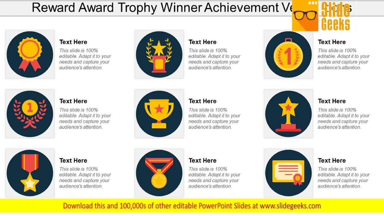 Reward Award Trophy Winner Achievement Vector Icons Ppt Powerpoint Presentation Gallery Smartart