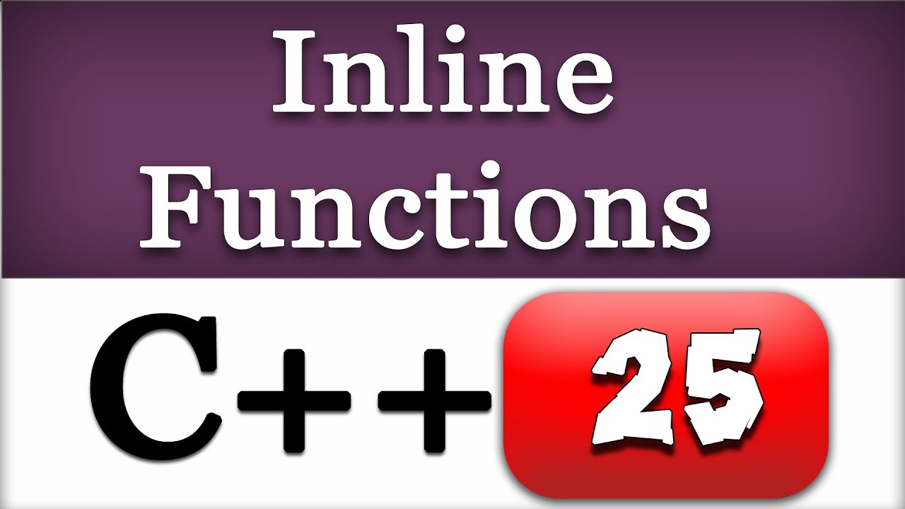 C++ Inline Function | Inline Keyword | CPP Video Tutorial