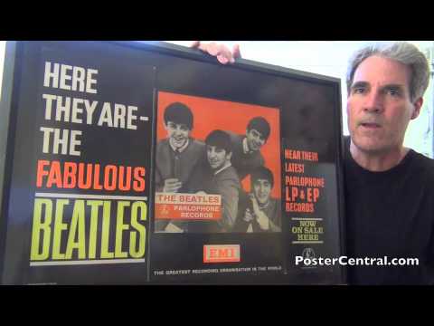 Beatles 1963 Parlophone Promo Display – Fabulous 3-Panel Day-Glo Beauty ...