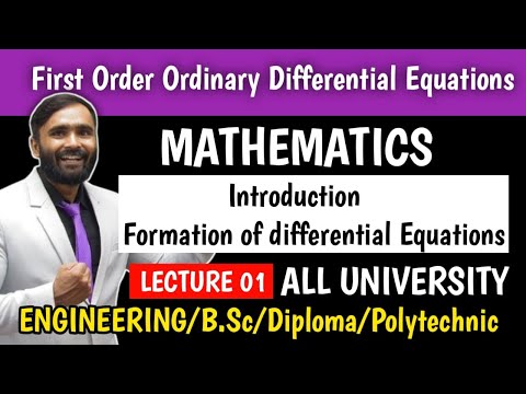 Differential Equation of First Order and First Degree-Lecture 1 ...