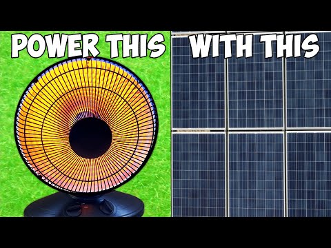 How to Power a Space Heater ONLY Using Solar Panels