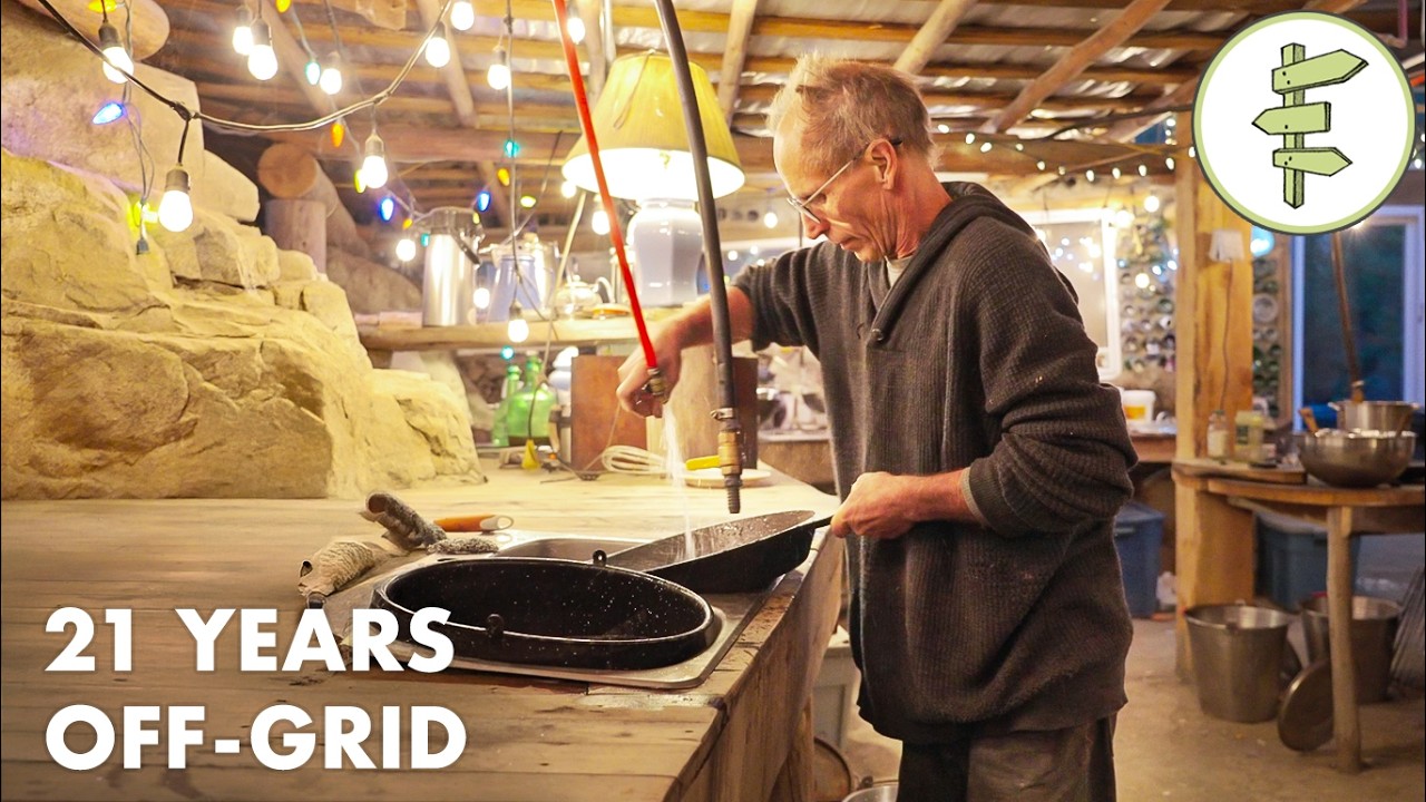 21 Years Living Off-Grid on a Remote Island in a Self-Built Cabin & Homestead