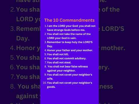 The Ten Commandments
