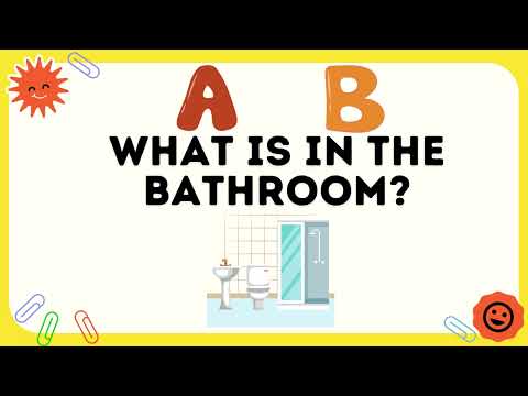 84 Bathroom English ESL video lessons