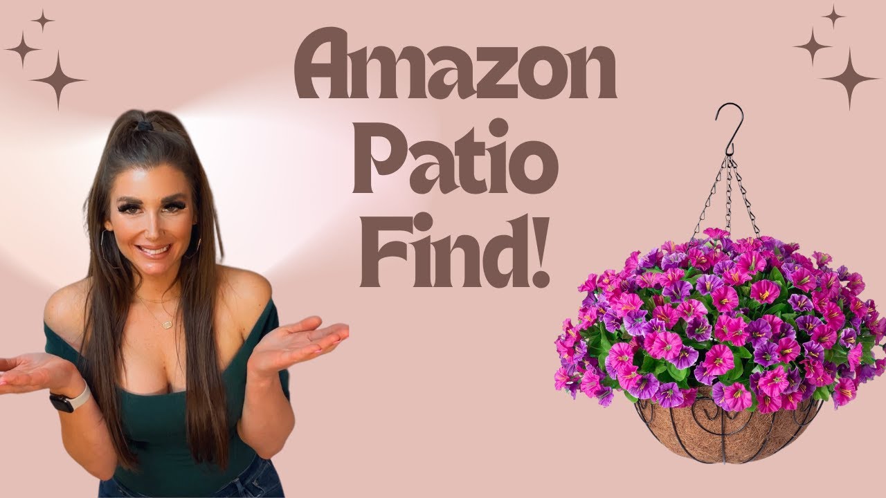 Amazon Patio Find You’ll Love | Ammyoo Hanging Flower Basket Review #amazonfinds