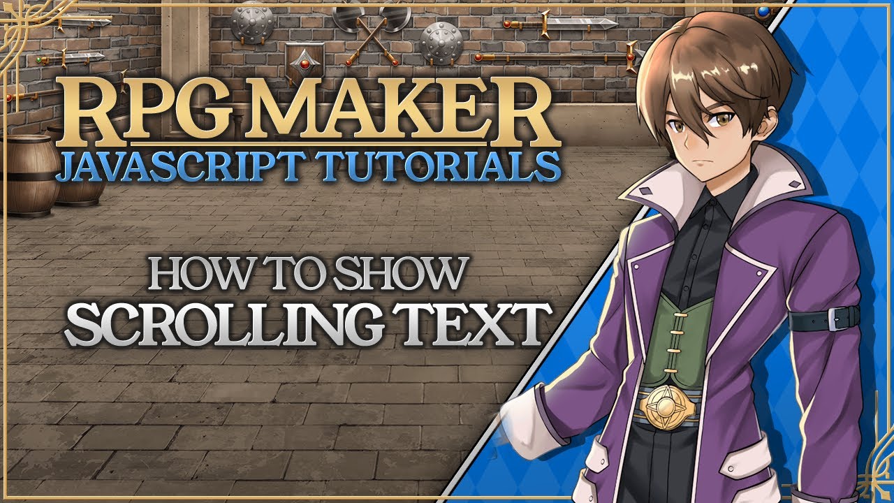 Scrolling Text with JAVASCRIPT | RPG Maker MV & MZ Tutorial #rpgmaker #javascript #gamedev