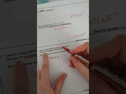 Q3 compound interest 2019 Maths Genie higher predicted paper 2 solution