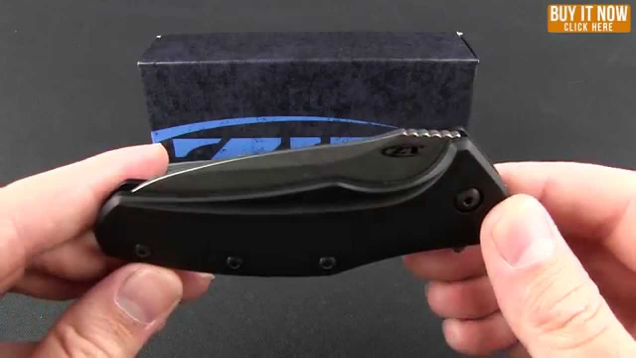 Zero Tolerance 0770 Assisted Opening Knife Aluminum (3.25" Stonewash ...