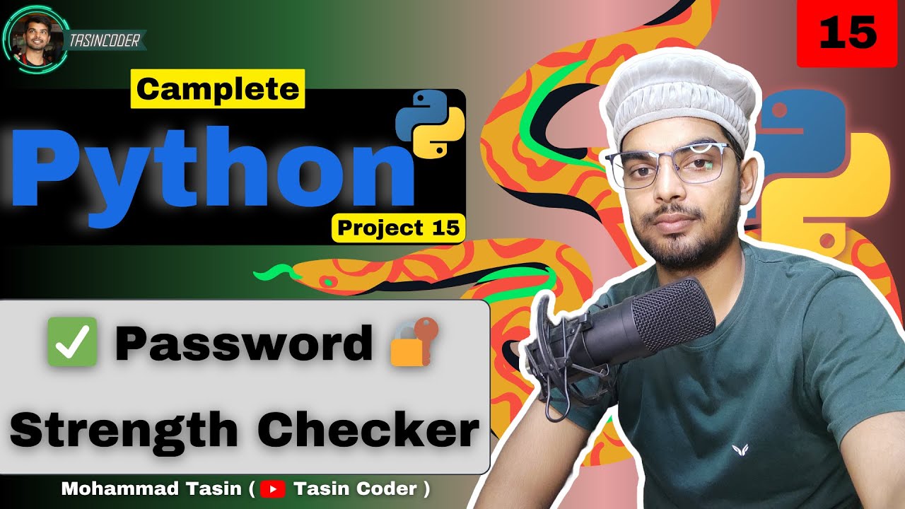 ✅ Password Strength Checker in Python 🔐 | Mini Project for Beginners with Source Code