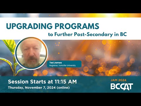 Upgrading Programs to Further Post Secondary in BC