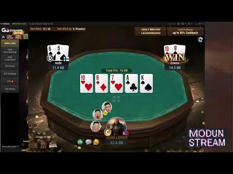 GGPOKER Friday 1$ ticket spin & go. Won 8$