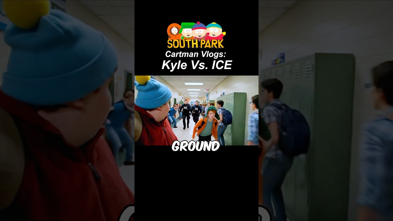 Cartman Vlogs: Kyle Vs ICE 😂🚔 #southpark #aigenerated #veo3