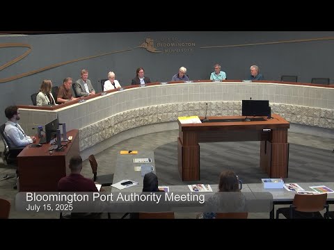 July 15, 2025 Bloomington Port Authority Meeting