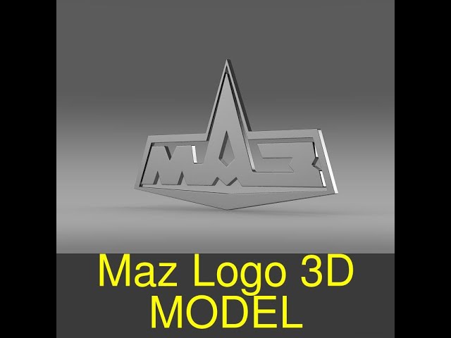 Maz Logo 3D Model - FlatPyramid