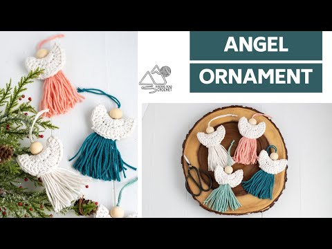 CROCHET: QUICK Crochet Ornament, Easy Angel Ornament by Winding Road Crochet