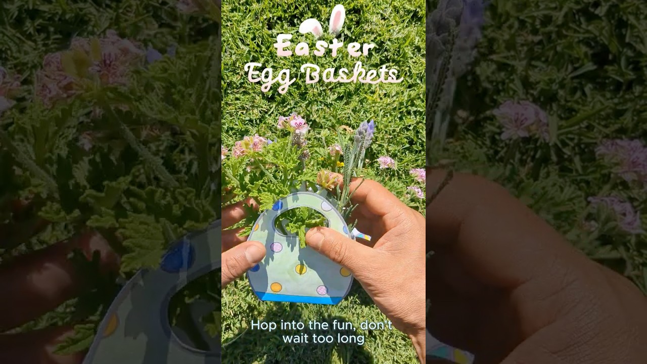 🐣 Easy DIY Printable Easter Basket Craft for Kids! 🎨🌸