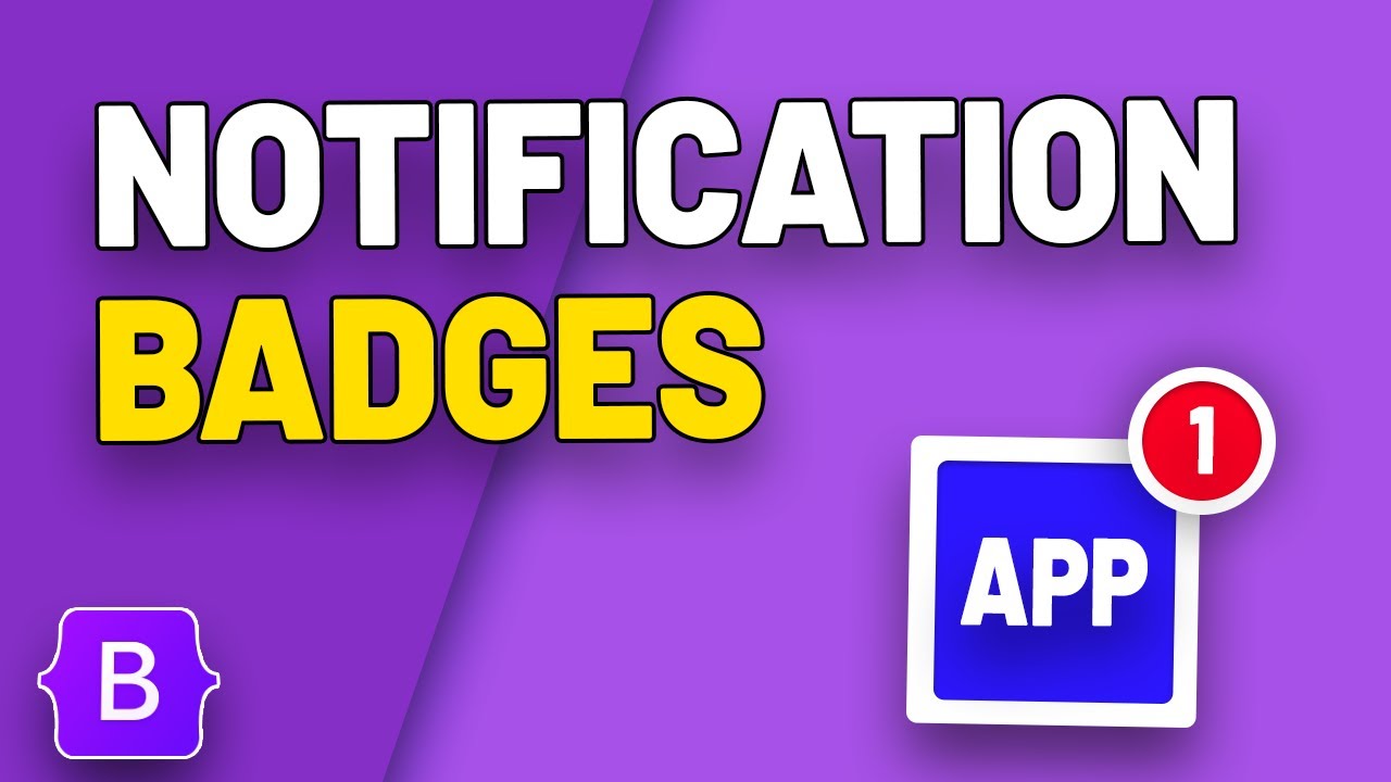 Step By Step NOTIFICATION BAGDGES in Bootstrap