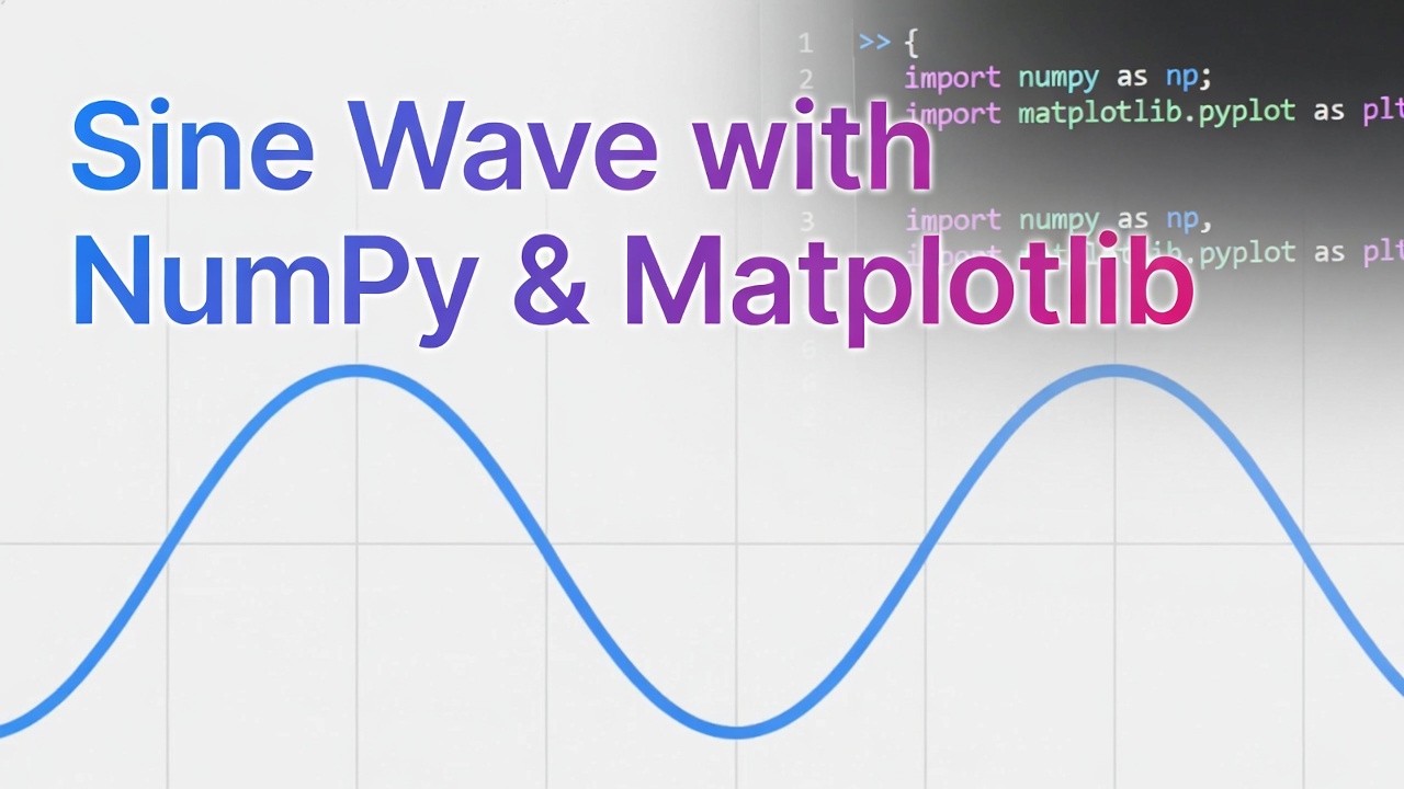 How to Plot a Sine Wave in Python Using Matplotlib | Easy Tutorial for Beginners #python #numpy