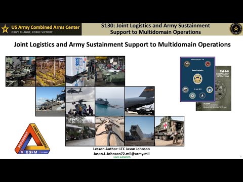 AY25 S130 Joint Logistics and Army Sustainment (MDO)