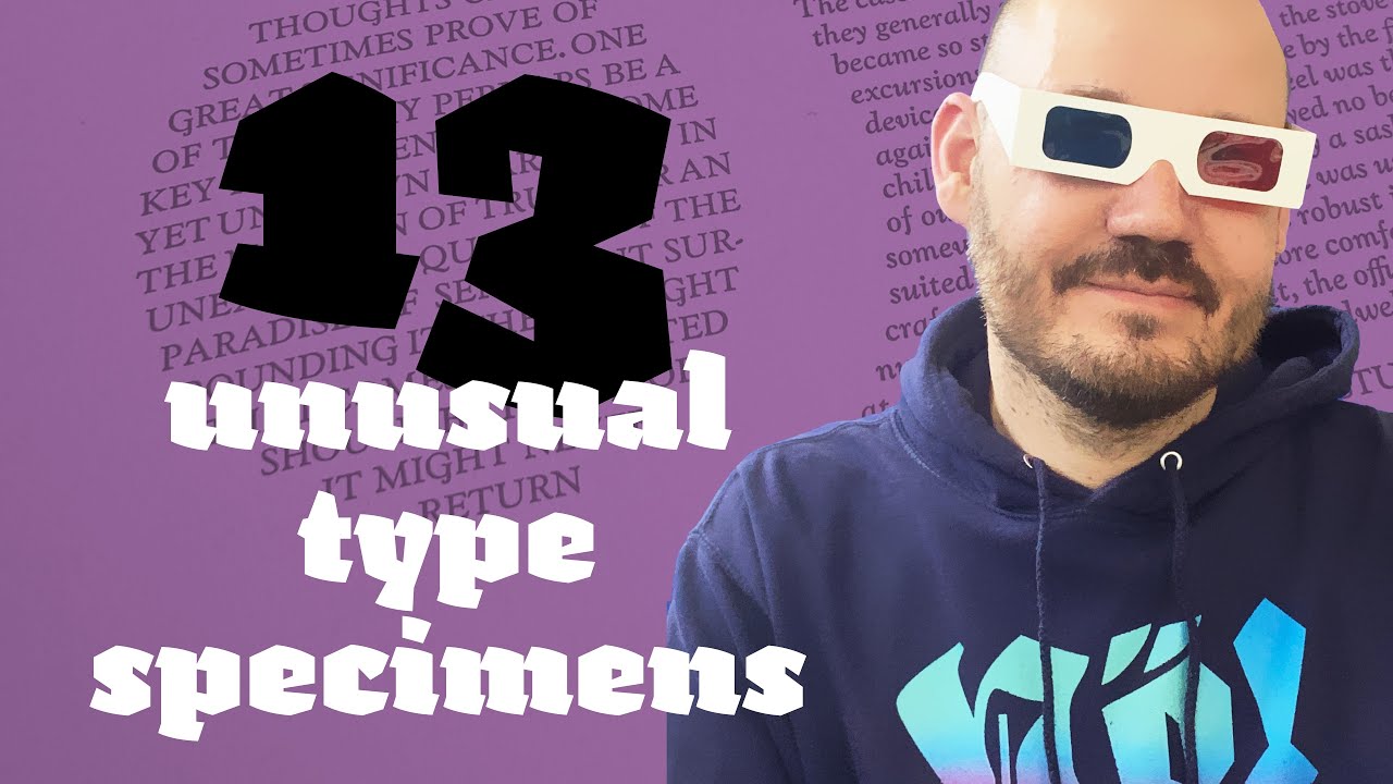 The art of the unexpected: Unusual font type specimens that push the boundaries