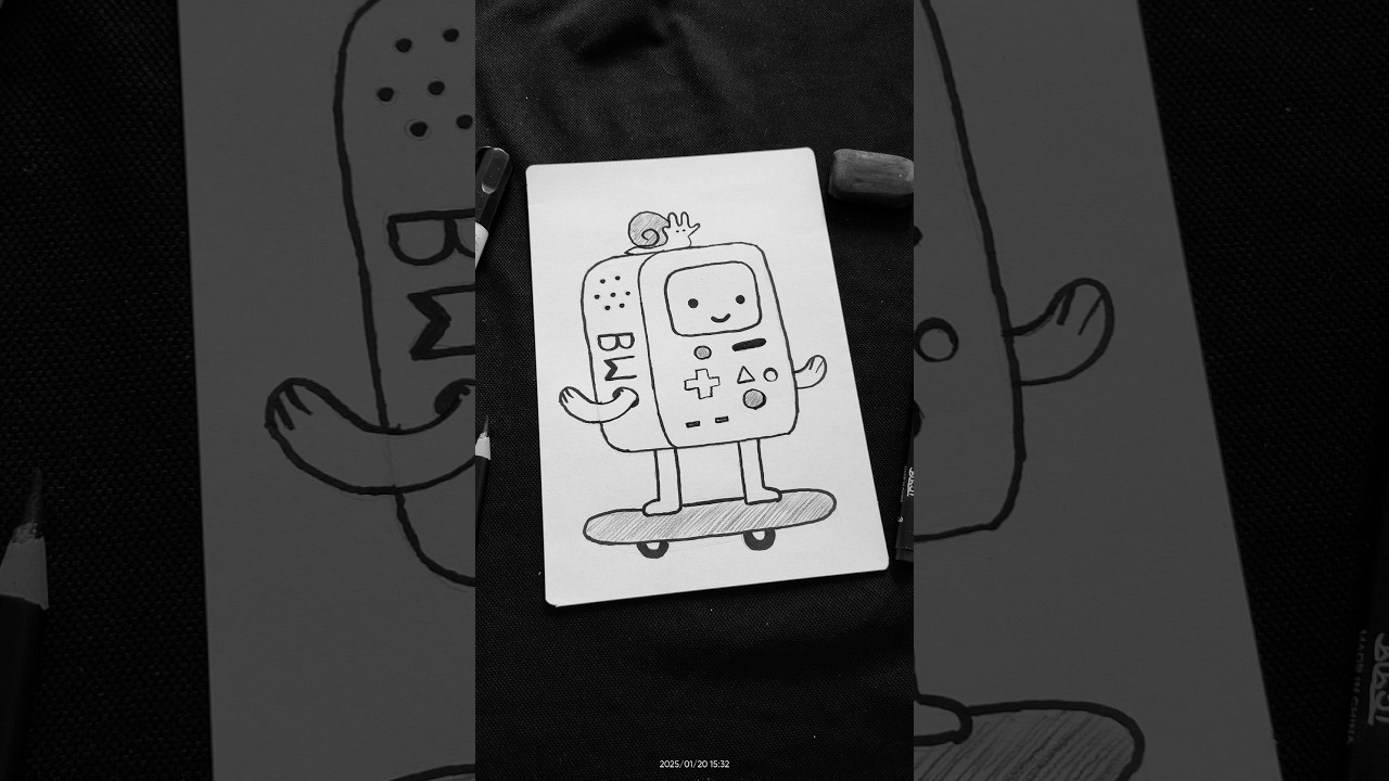drawing bmo adventure time #bmo #adventuretime #drawing #art #jake #finn #jakethedog #fyp #trending