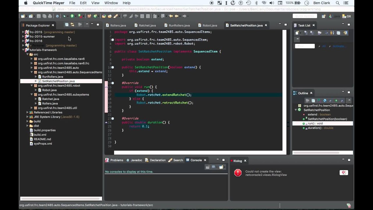 FRC Java Programming Tutorial - 16 - Auto Part 3 - Sequencer Factory Part 1