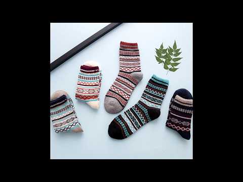 Your Happy Socks. Winter Thick, Warm, Stripe, Wool Socks