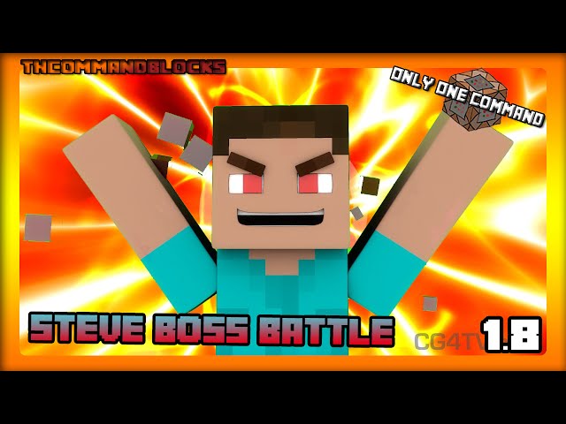 Minecraft one command block- Steve boss battle Minecraft Map