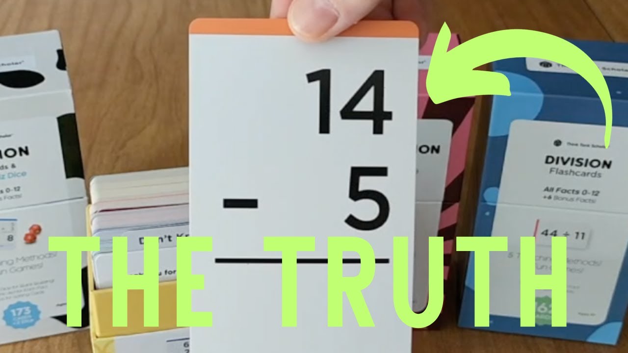 Think Tank Scholar Award-Winning Math Flash Cards Review