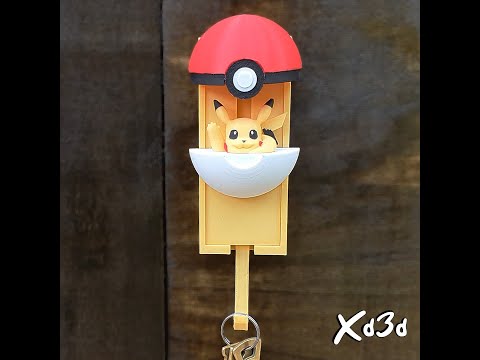 🔑 Pokeball key hanger - Gengar・ 3D File for 3D printing・Cults