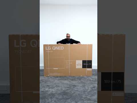 75 inch LG QNED87 4K TV ASMR Unboxing (2024)