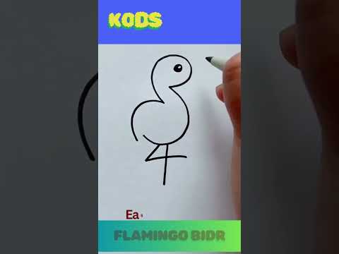 Quick and Easy Flamingo Drawing Tutorial for Kids and Adults!