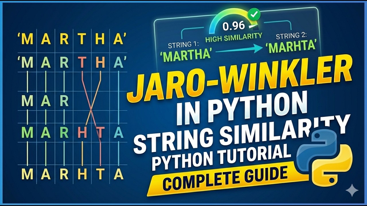 Jaro-Winkler Algorithm Walkthrough in Python