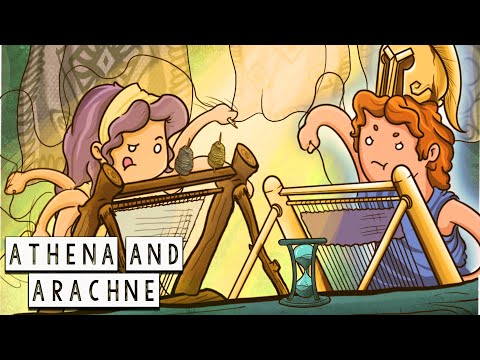 Athena and Arachne: The Girl Who Challenged the Goddess - Greek Mythology in Comics-See U in History