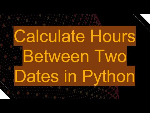 Calculate Hours Between Two Dates in Python