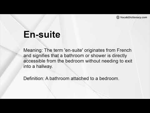 En-suite Meaning