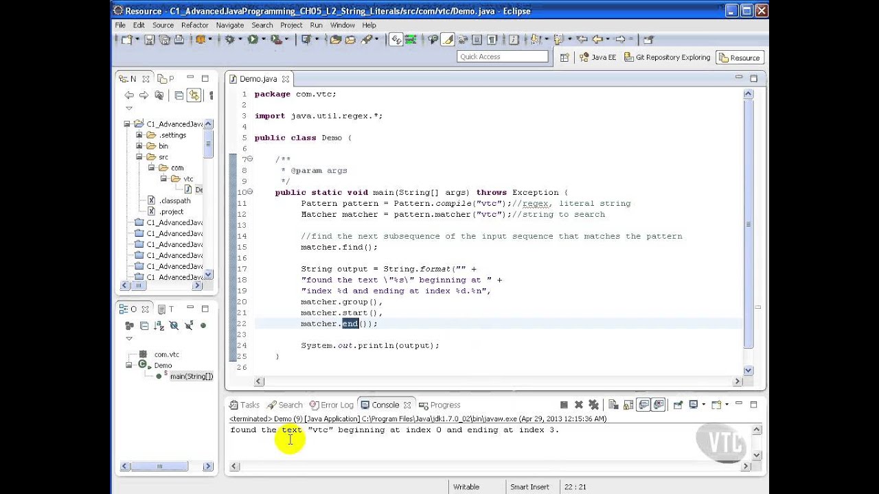 Advanced Java tutorial - String Literals