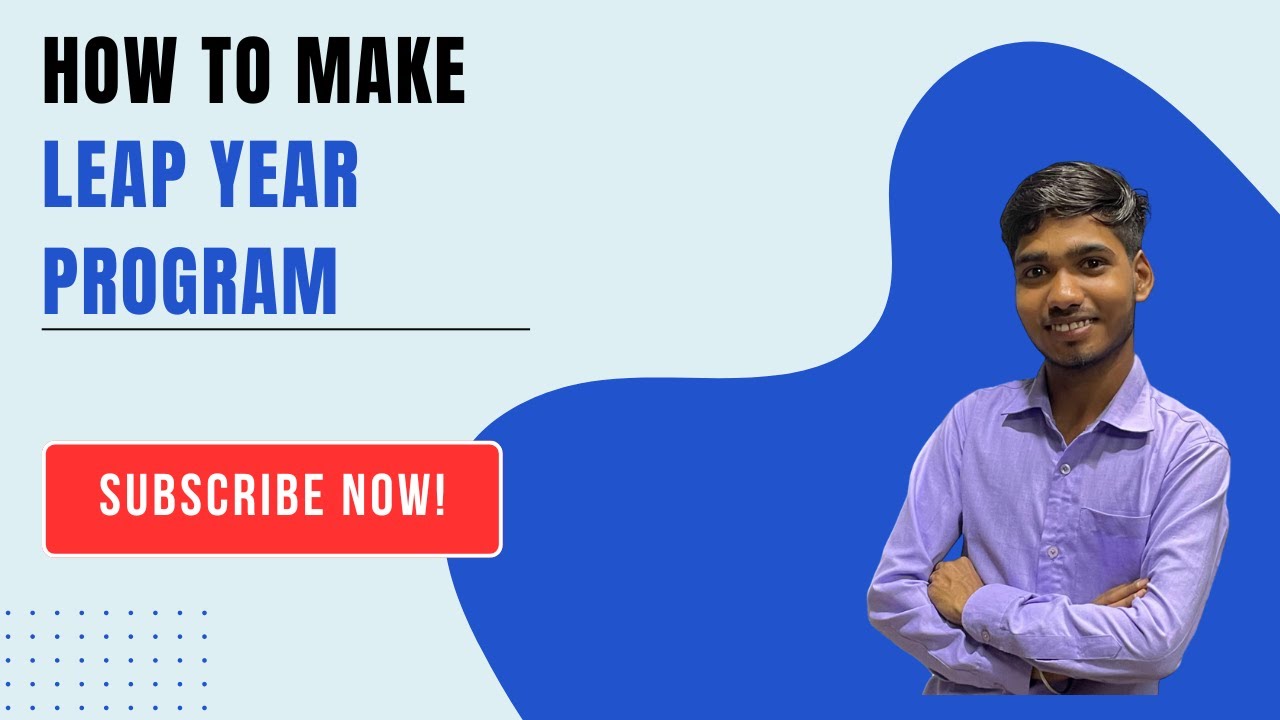 how to make a leap year program by python code