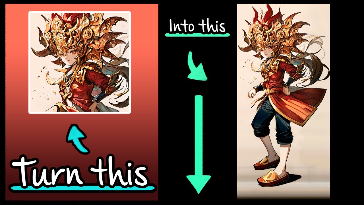 Watch AI Unfold: Timelapse of Transforming Portraits into Full Body Images with Stable Diffusion