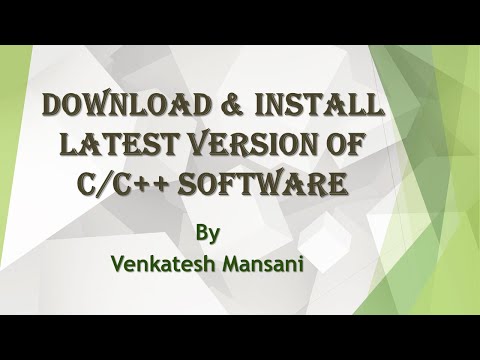 Downloading & Installing C/C++ Software