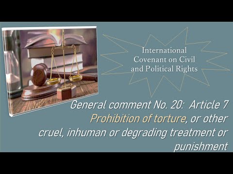 Prohibition of torture, or other cruel, inhuman or degrading treatment or punishment