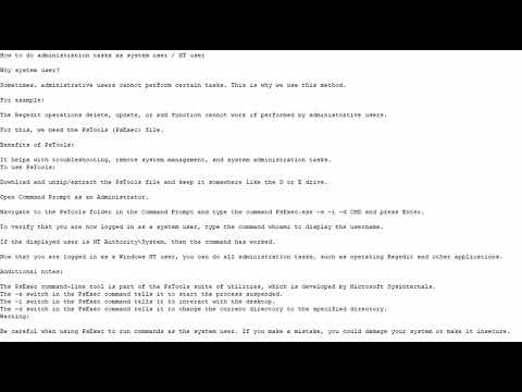 Unlocking Windows Secrets: Access Command Prompt via System User with PSTools!