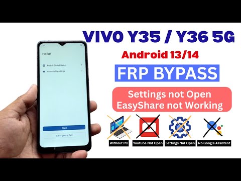 Vivo Y36 5G FRP Bypass 2025 | All Vivo FRP Settings Not Open, EasyShare Not Working 100% Fix | A2GSM