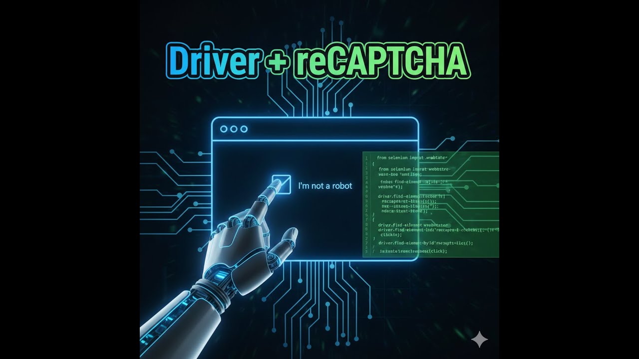Solving Google reCAPTCHA in driver for Testing & Automation (Python)