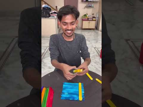 Aaj banaya Colourful Ice cream Stick se Photo Frame | mini vlog - 20 #shorts